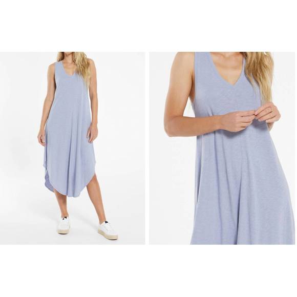 Z Supply | Dresses | New Z Supply Reverie Midi Dress In Lavender Grey ...